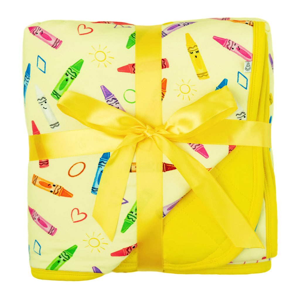 Bamboo Quilted Mini Blanket, Baby/Infant/Toddler | Crayon Crew – Little ...