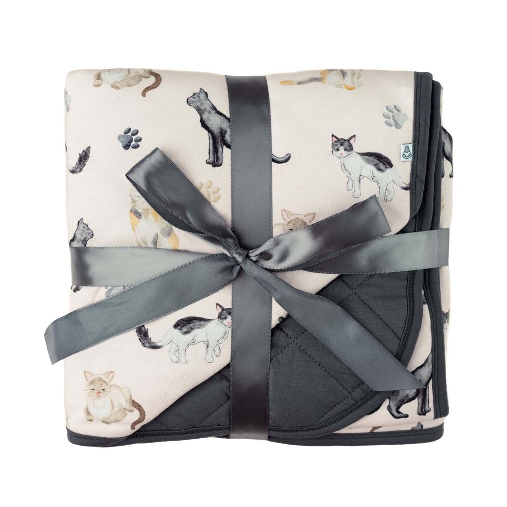 Bamboo Quilted Mini Blanket, Baby/Infant/Toddler/Kids | Cats & Paws ...