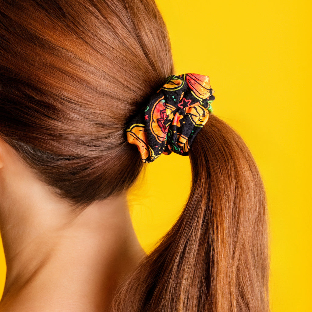 Bamboo Hair Scrunchies-Toddler/Girl/Kids/Women/Adult | Spooky Pumpkins ...