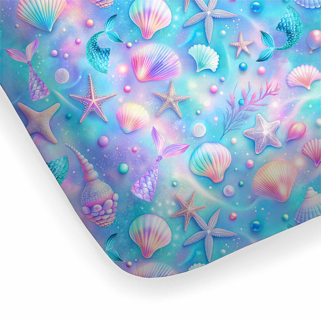 Bamboo Twin Sheet Bedding-Toddler, Kids, Girl | Magical Mermaid Shells ...