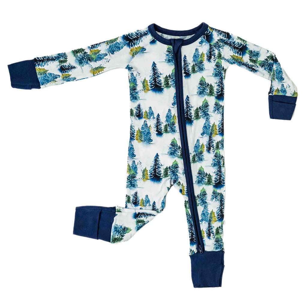 Bamboo Zippy Pajama/Sleeper for Baby/Infant/Toddler/Kid | Winter Trees ...