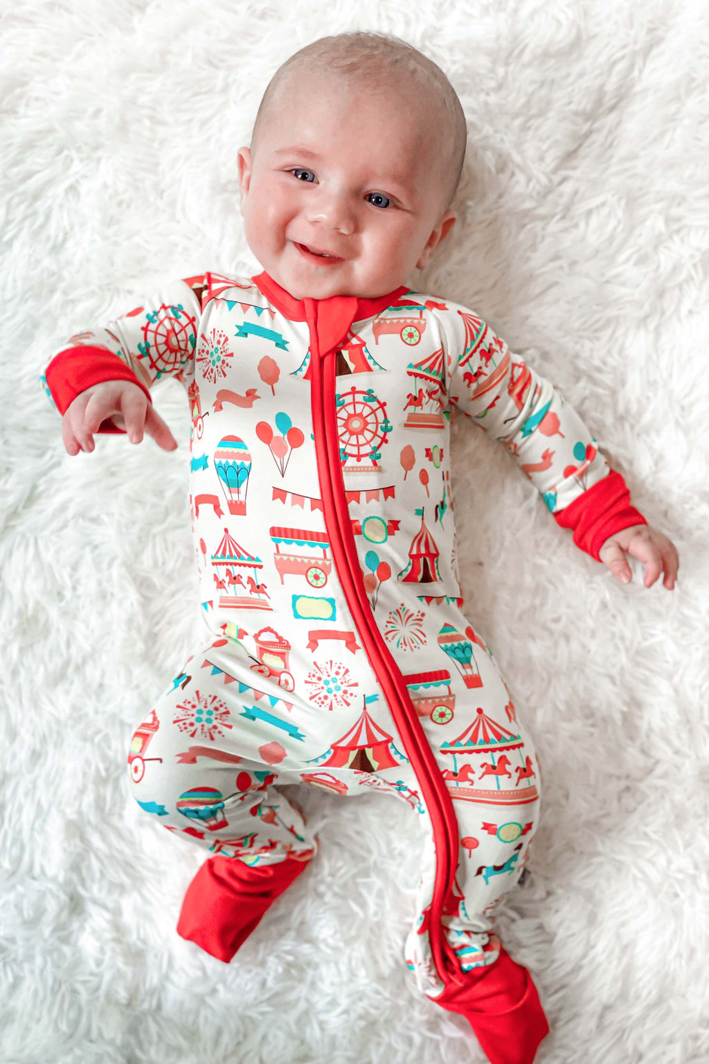 Bamboo Zippy Pajama/Sleeper for Baby/Infant/Toddler | Classic Carnival ...