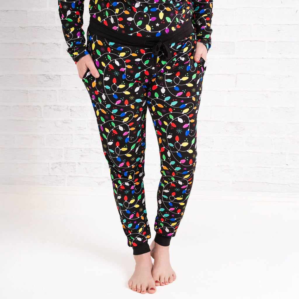 Christmas Bamboo Women's Pajamas, Sleepwear, Pants | Holiday Lights ...
